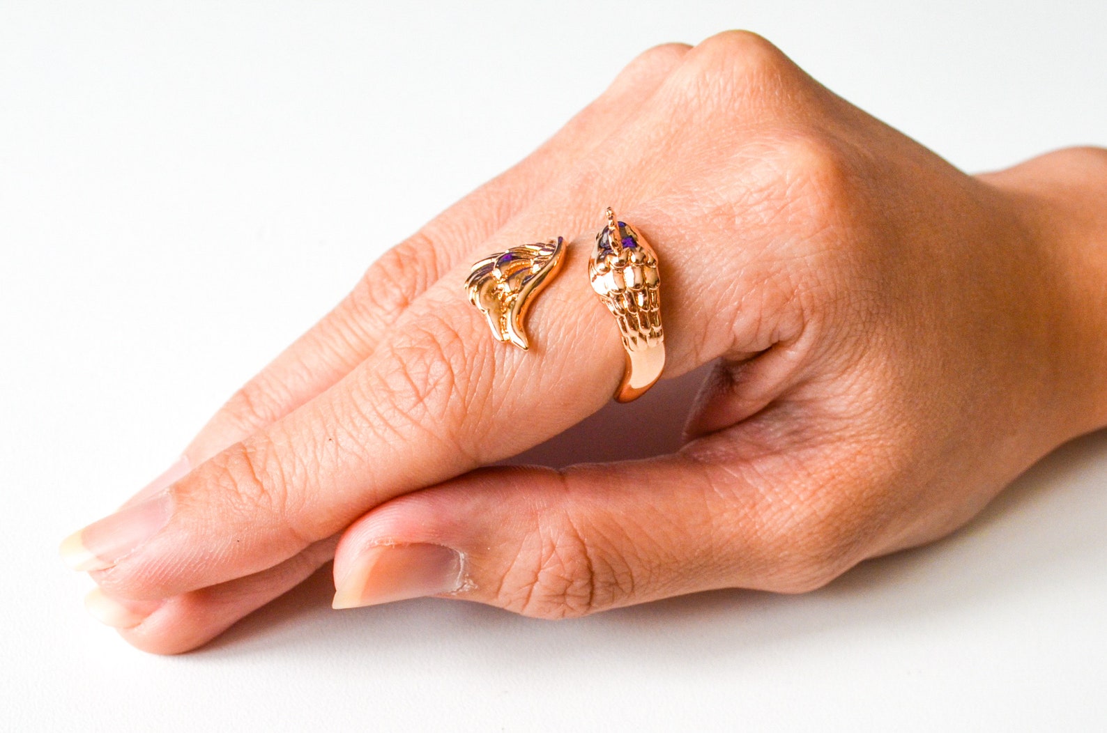 Rose Gold Phoenix Ring - Etsy