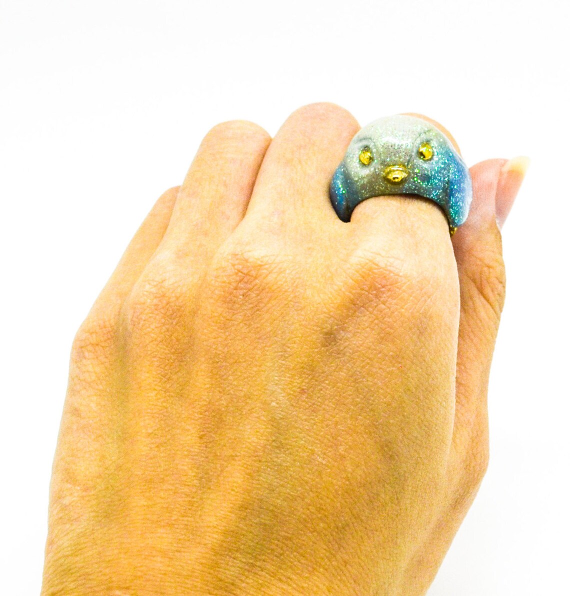 Sapphire Robin Ring - Etsy