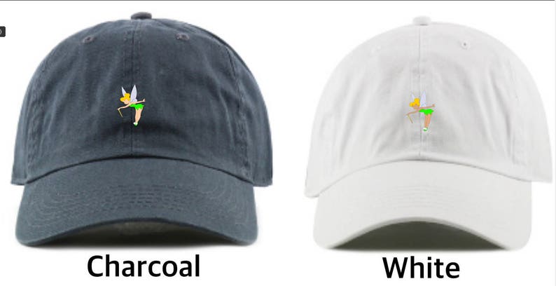 Tinkerbell Embroidered Disney Baseball Dad Hat Peter Pan - Etsy