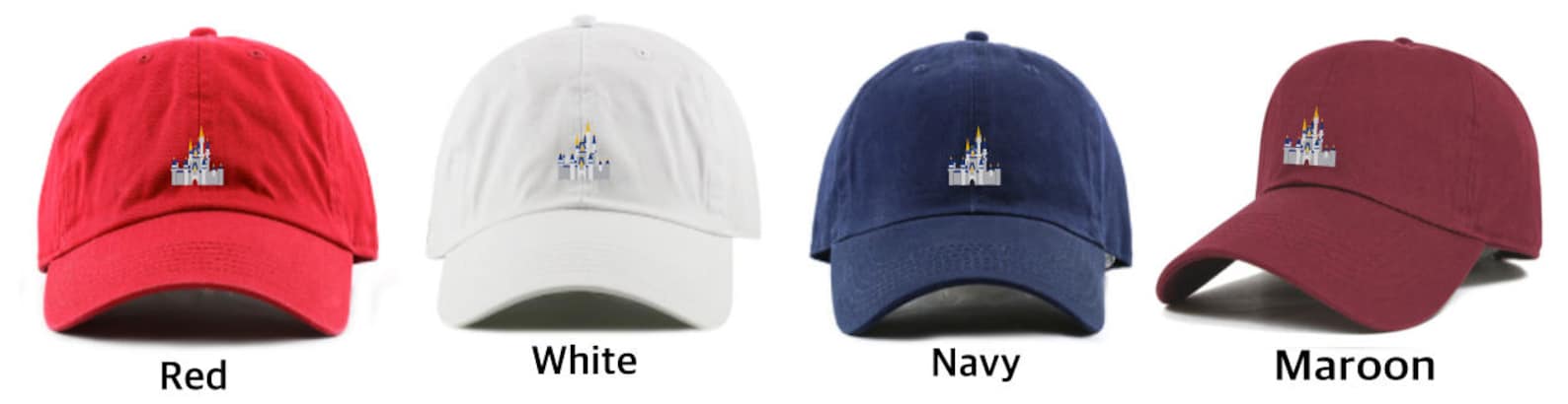 Disney Castle Hat Disney World Castle Hat Disney Dad Hat - Etsy