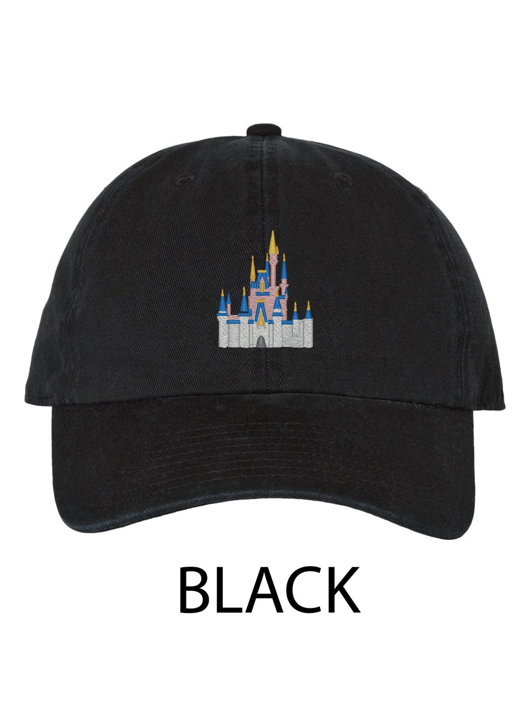 Disney World Peach Cinderella Castle Baseball Dad Hat - Custom ...