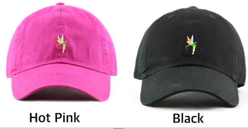 Tinkerbell Embroidered Disney Baseball Dad Hat Peter Pan - Etsy