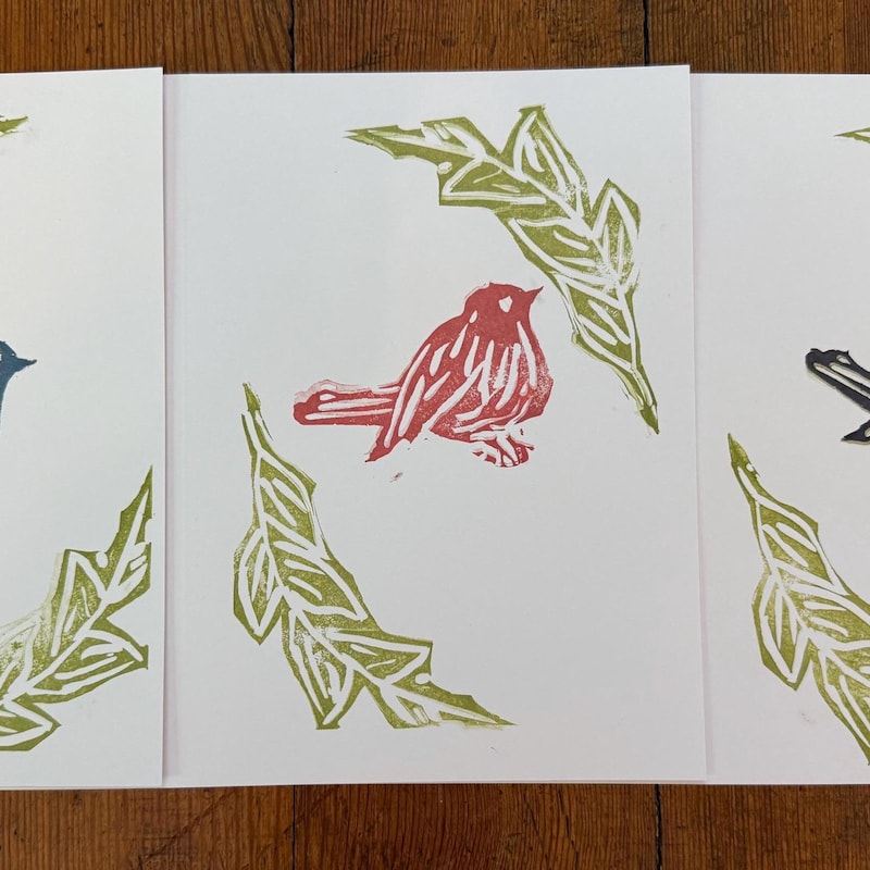 Hand Blockprint Card - Etsy