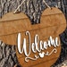 Mouse Farmhouse Welcome Hanging Sign - Etsy