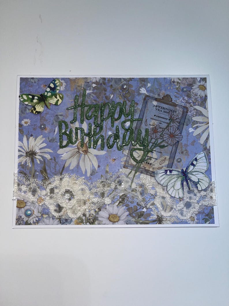 Purple Daisies Birthday Card - Etsy