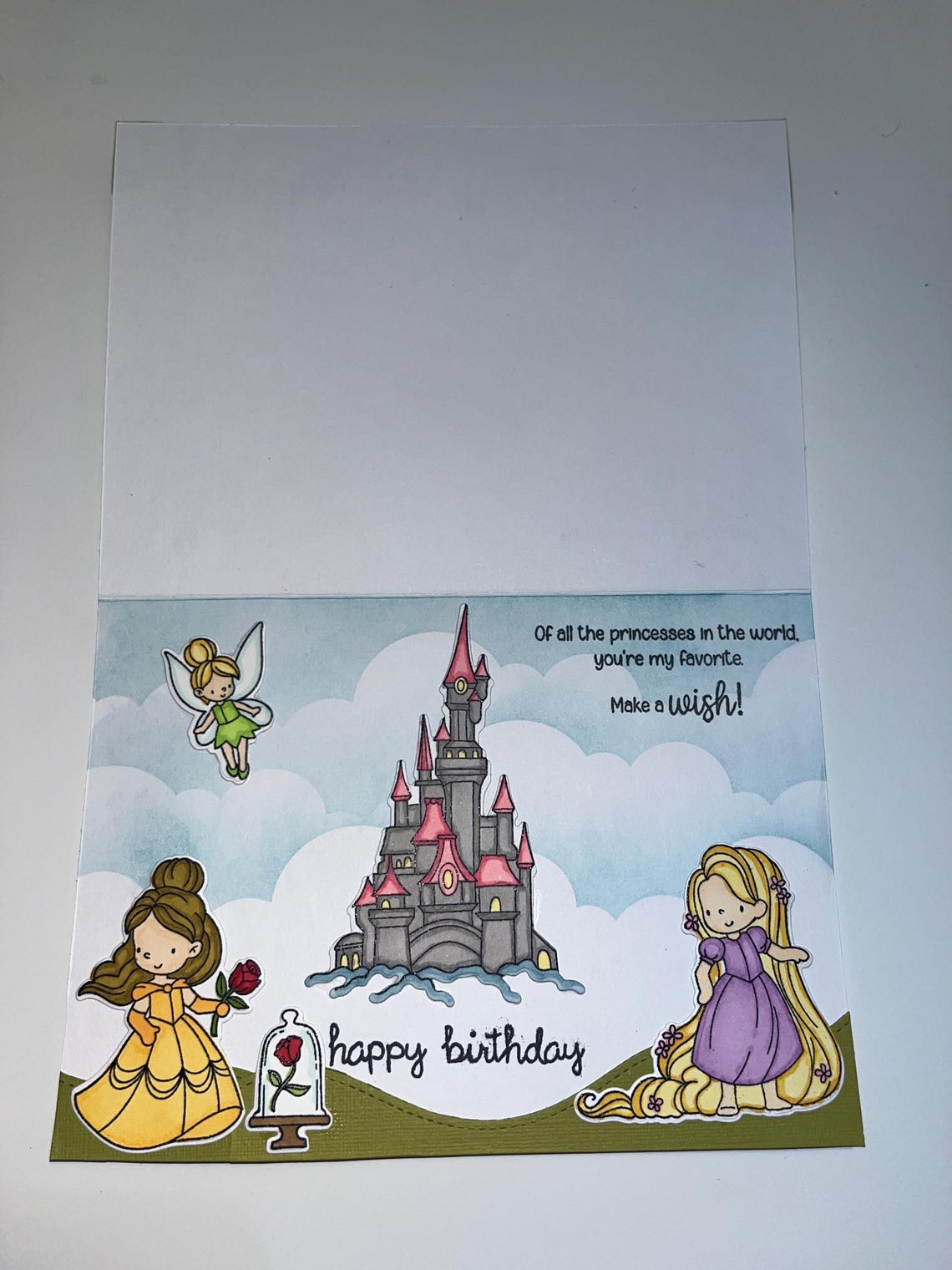 Princess Themed Birthday Card - Etsy