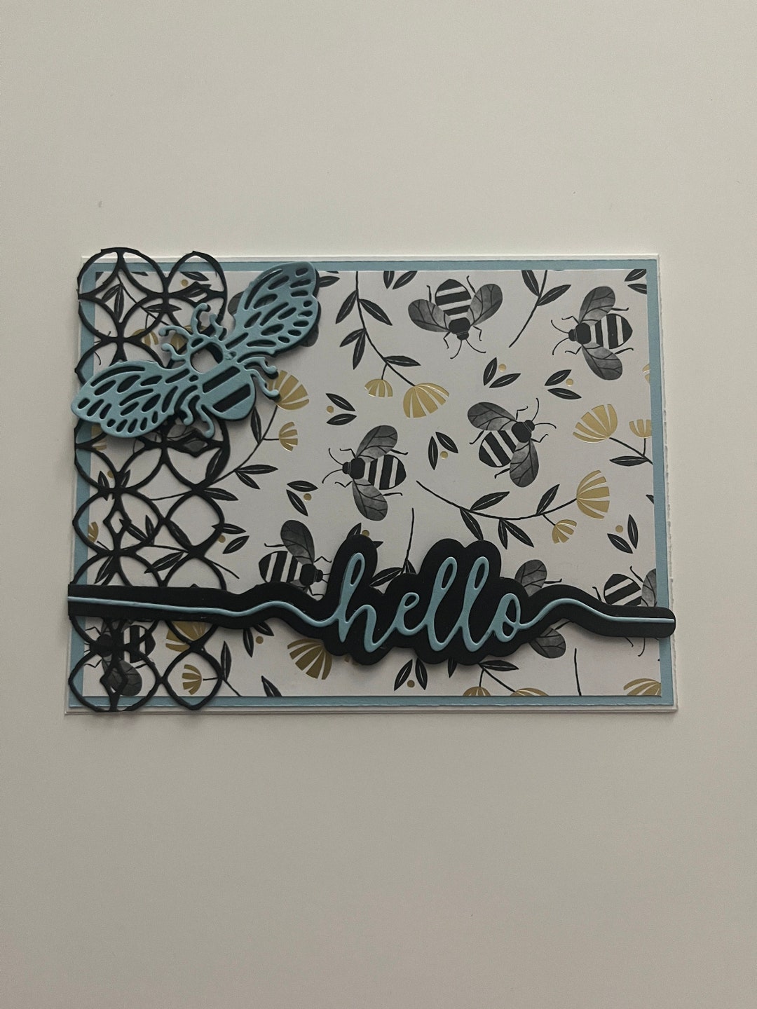 Hello Bumblebee Greeting - Etsy