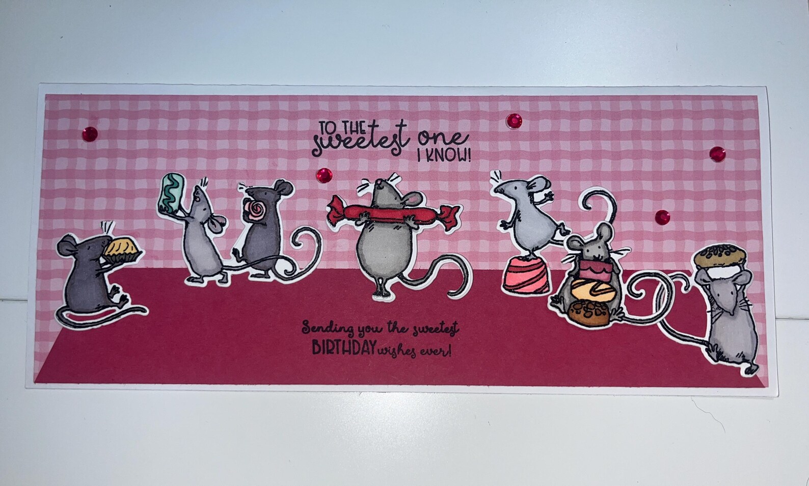 Mice Themed Birthday Card - Etsy