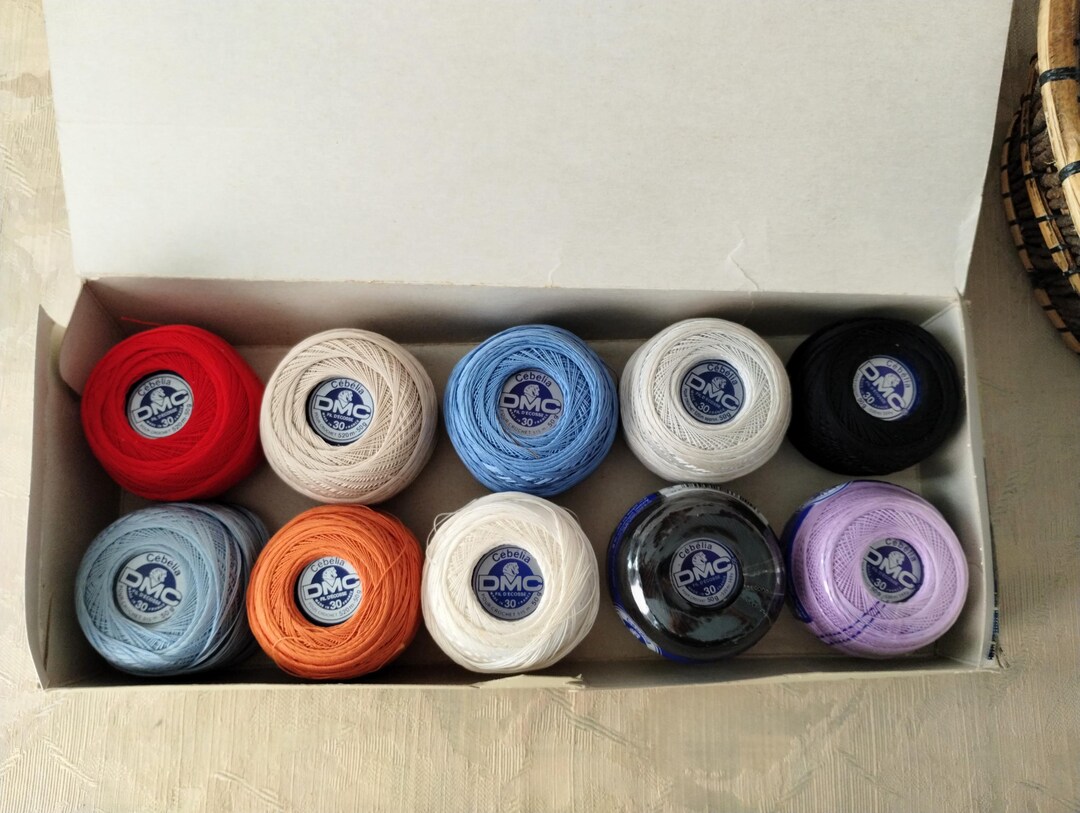 DMC Cebelia Crochet Thread 30 Vintage Set of 10 Custom Set - Etsy
