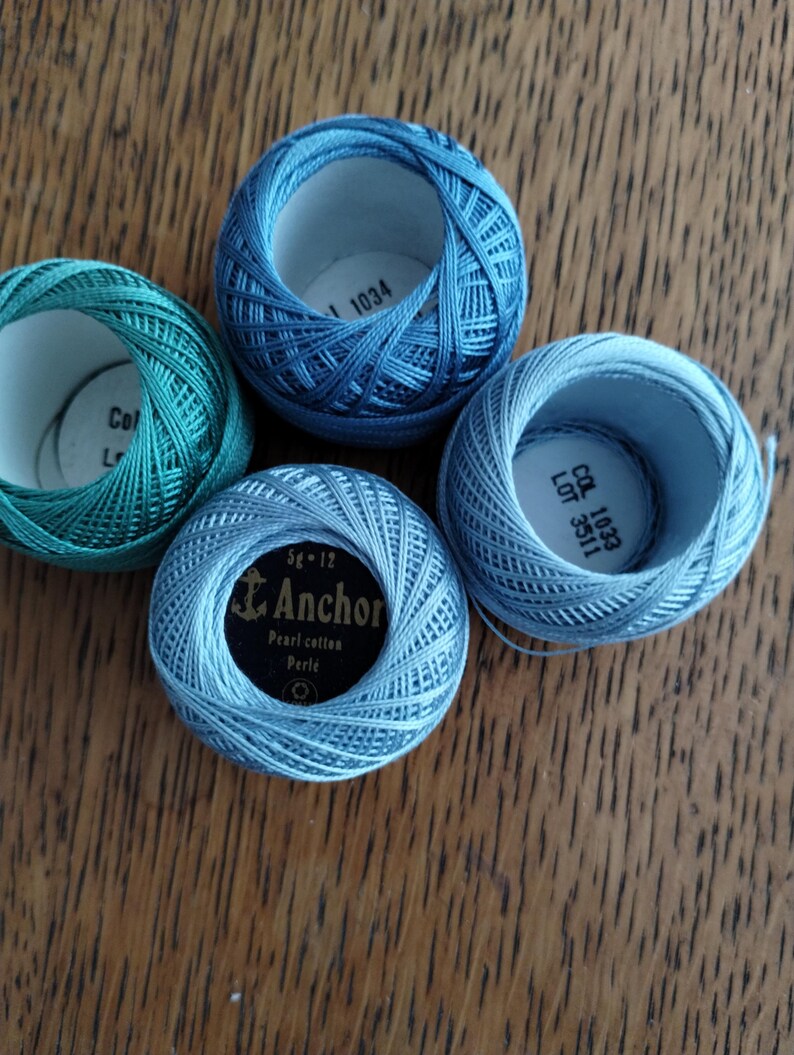 Vintage Anchor Pearl Cotton Thread 5g/12 - 4 Colors Available Sold in ...