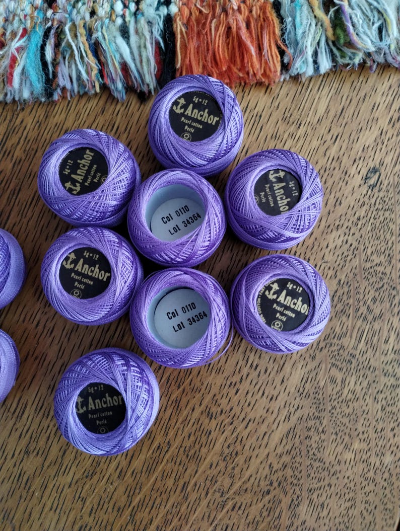 Vintage Anchor Pearl Cotton Thread 5g/12 - 4 Colors Available Sold in ...