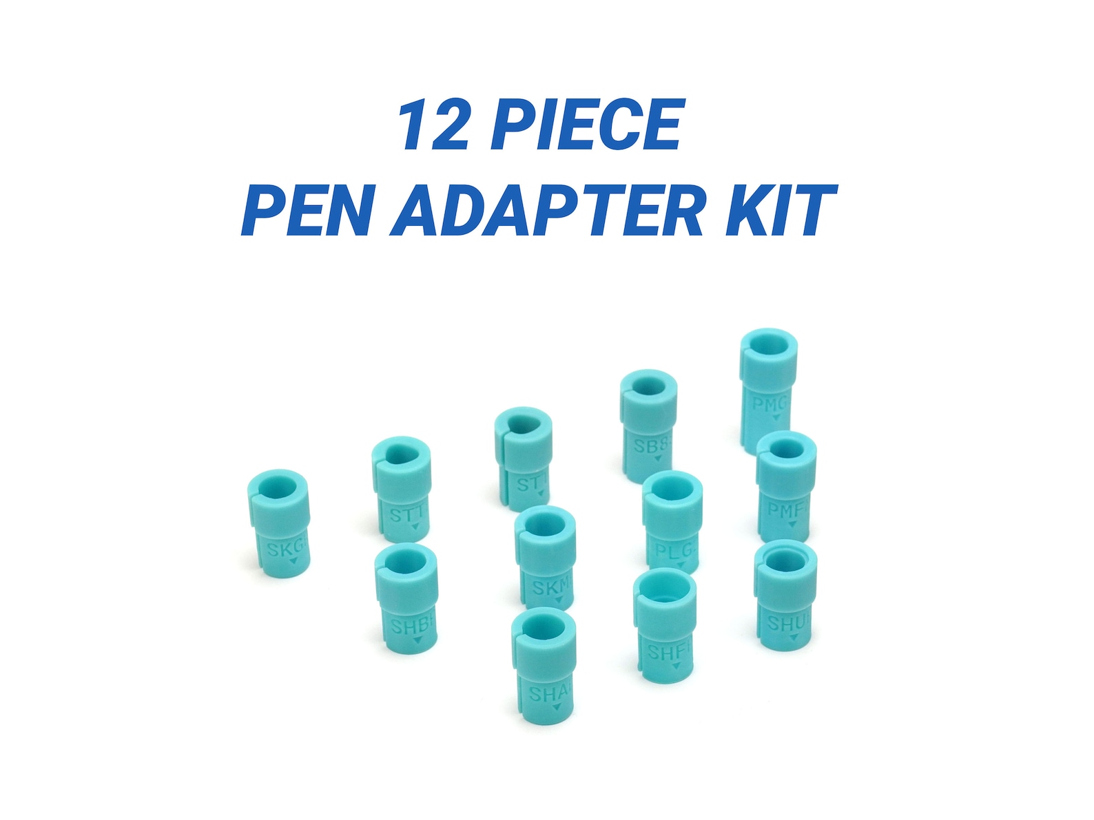 12 Piece Pen Adapter Kit for Assorted Pens (sharpie, Sakura, Paper Mate ...