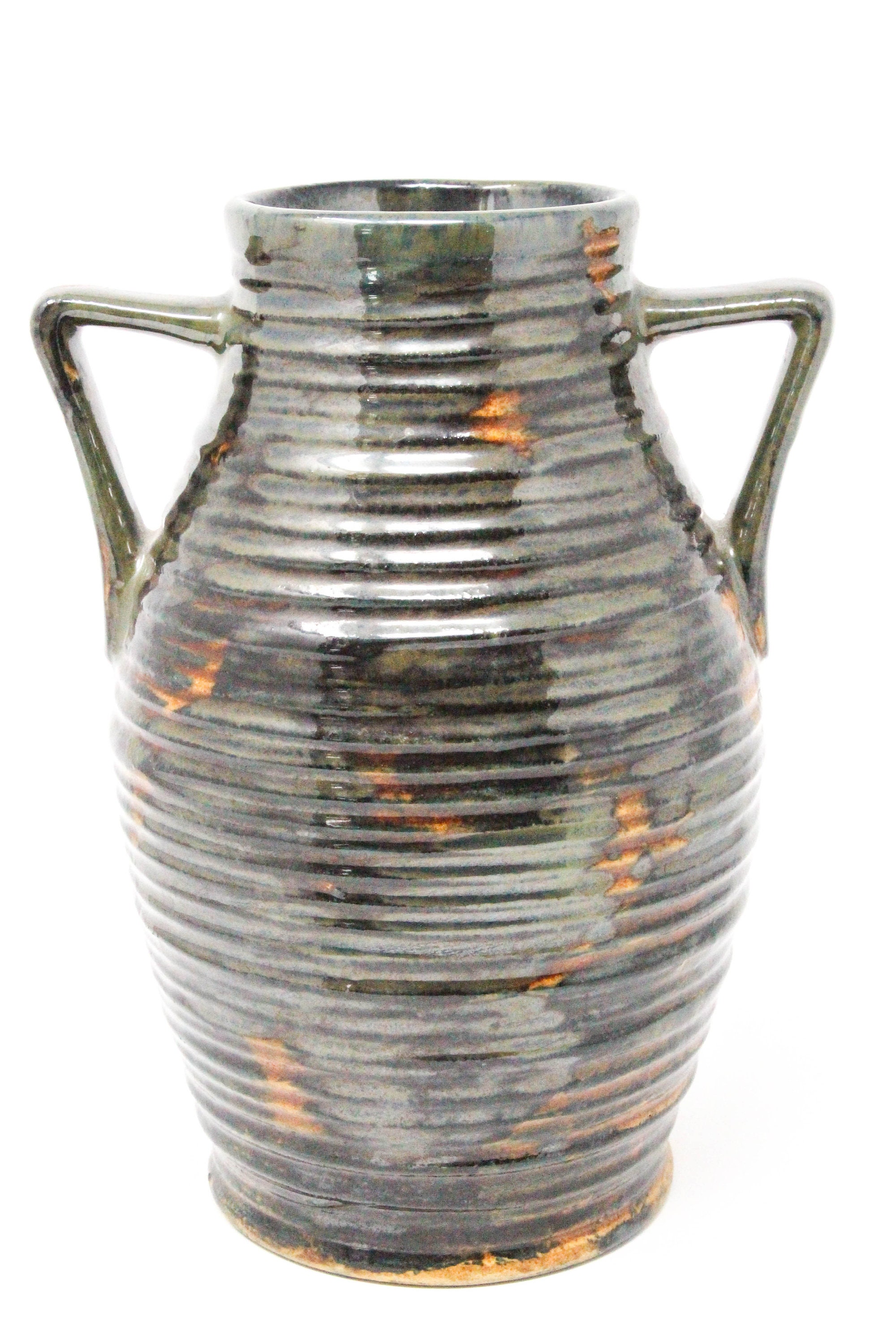 Fulper Vase Twin Handled Colonial Ware Vase. American Art | Etsy