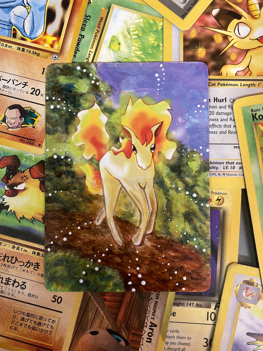 R O C K E T - P O N Y T A - Rocket Set Ponyta 64/82 Pokemon Card ...