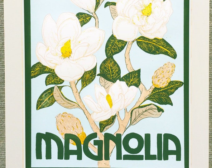 Southern Magnolia Screen Print - Etsy