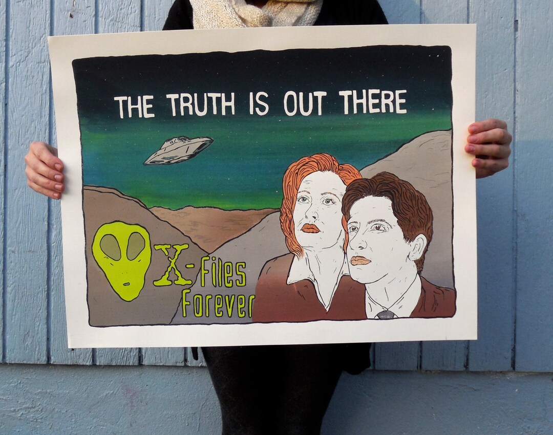 X-files Fan Poster // X-files Forever - Etsy