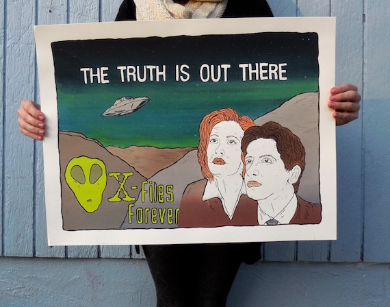 X-files Fan Poster // X-files Forever | Etsy
