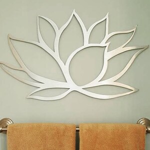 Lotus Flower Metal Wall Art Lotus Metal Art Home Decor | Etsy
