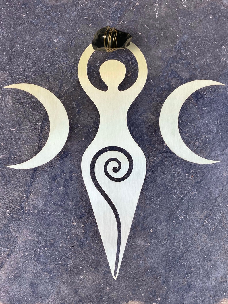 Brass Obsidian Goddess Metal Wall Art - Etsy