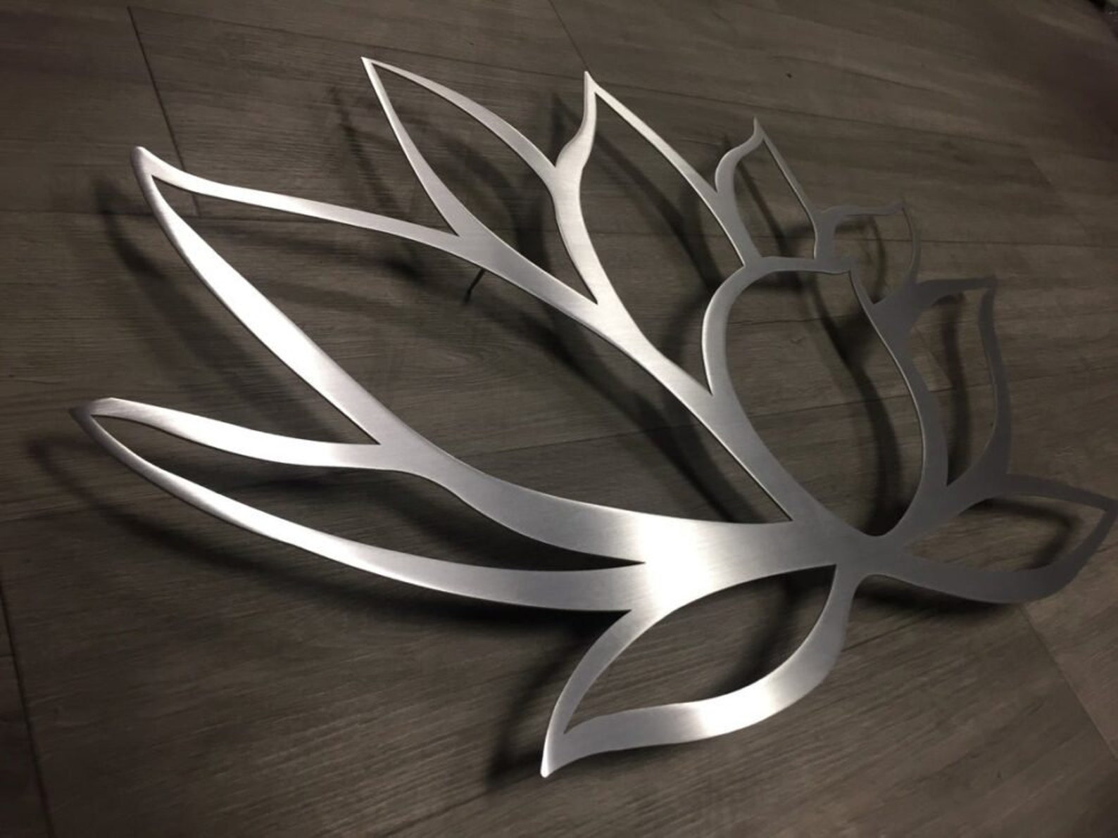 Lotus Flower Metal Wall Art Lotus Metal Art Home Decor | Etsy