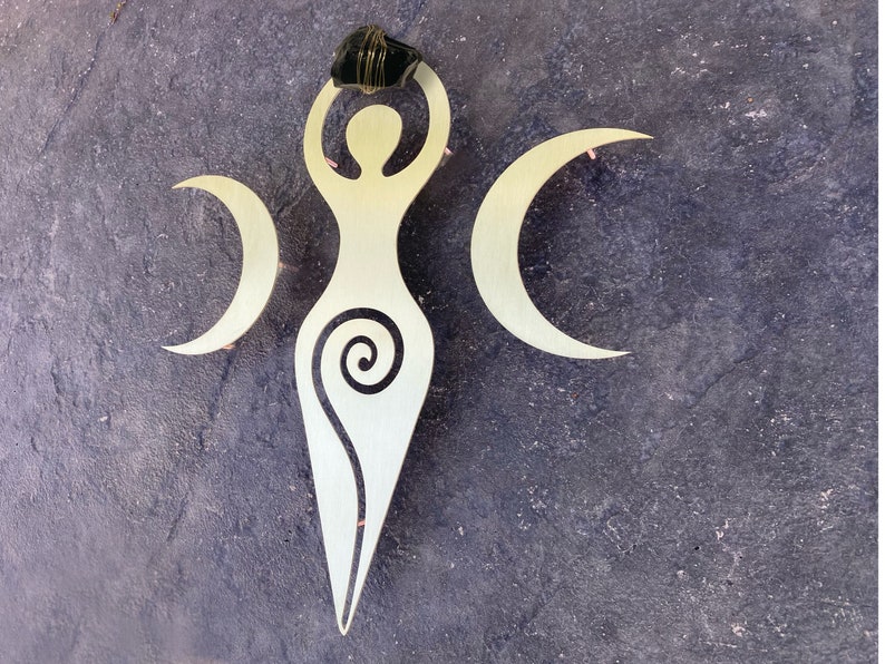 Brass Obsidian Goddess Metal Wall Art - Etsy
