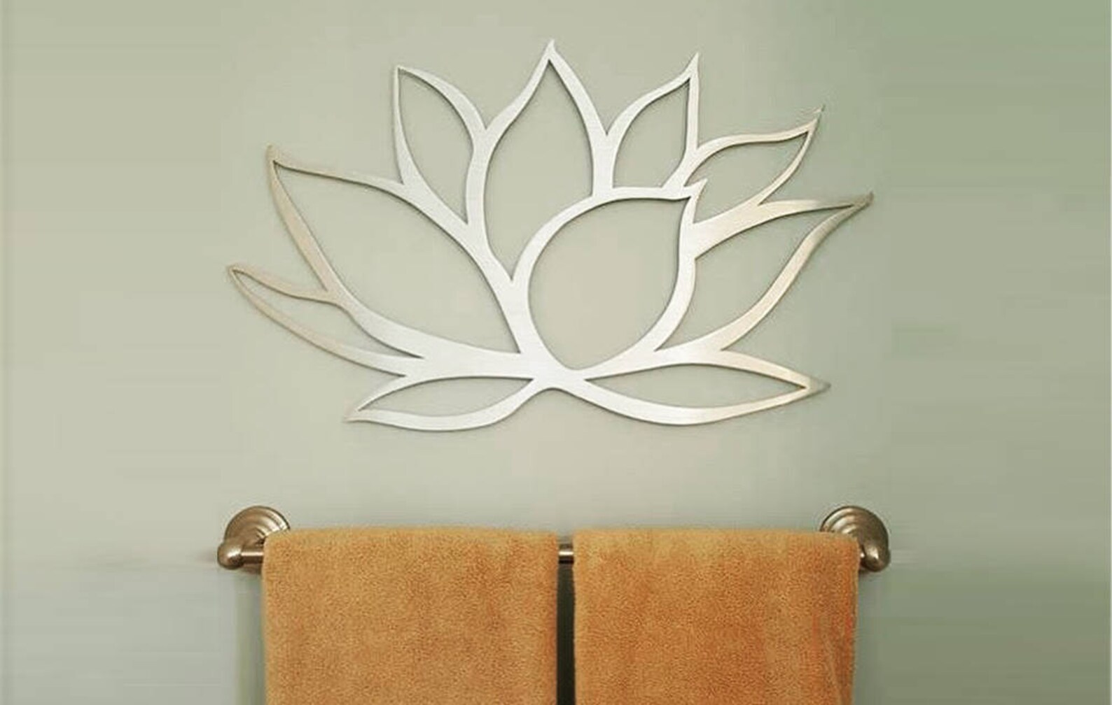 Lotus Flower Metal Wall Art Lotus Metal Art Home Decor | Etsy