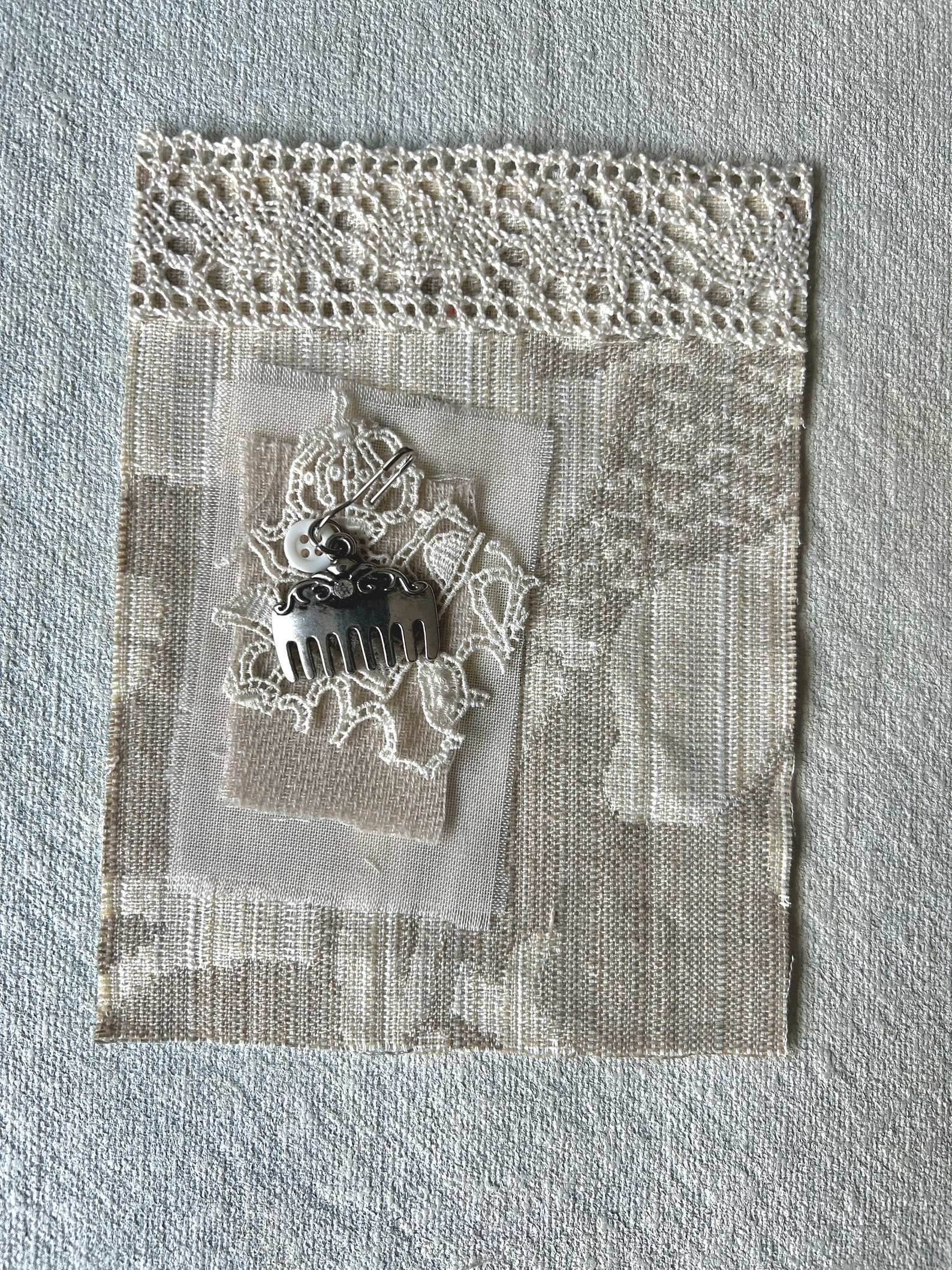 Fabric Flip, Journal Embellishment, Art Journal Accessary, Collaged ...