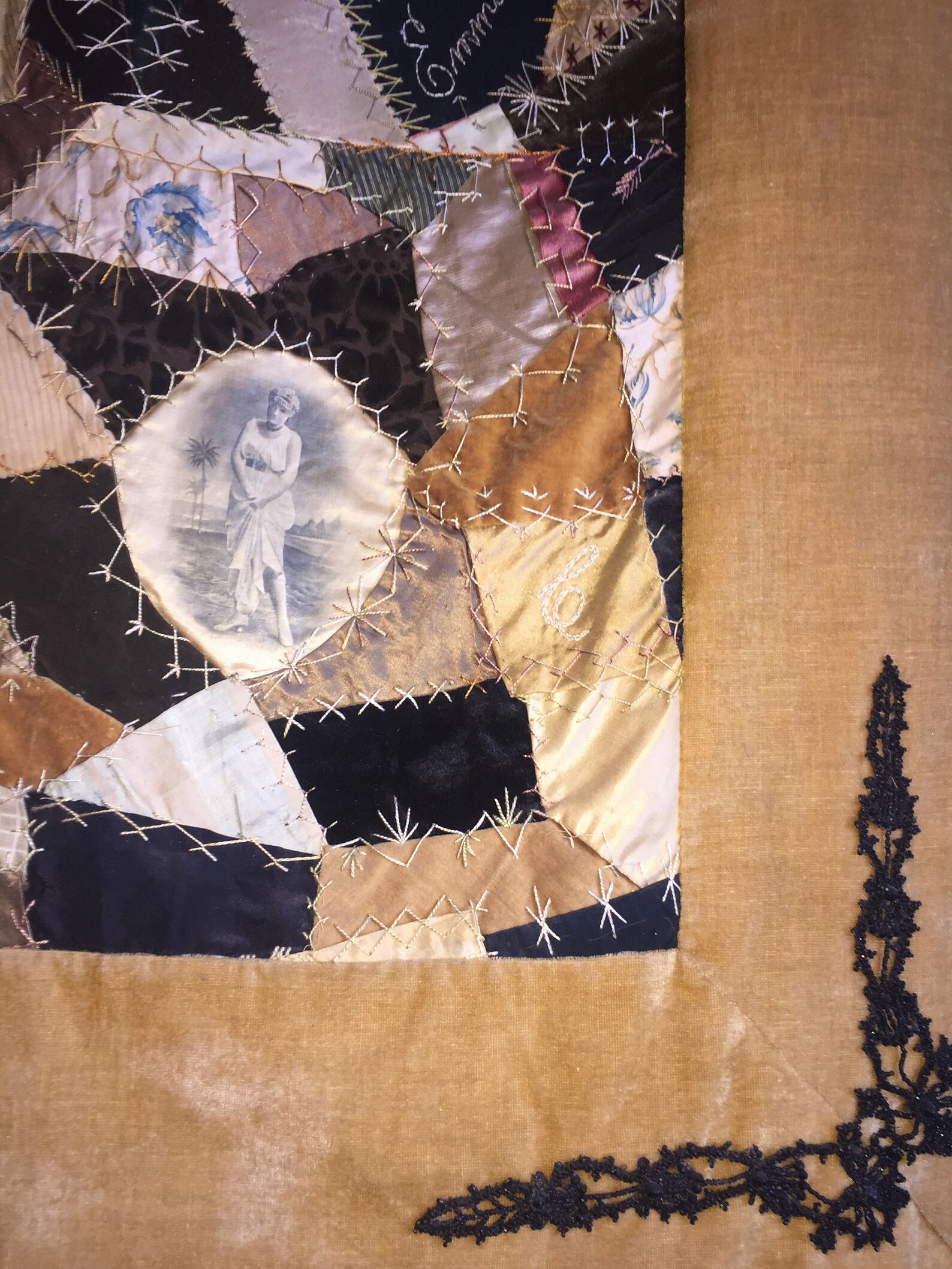 Antique Victorian Crazy Quilt - Etsy