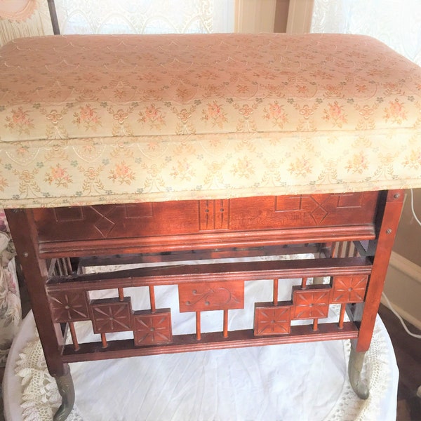 Antique Storage Bench - Etsy