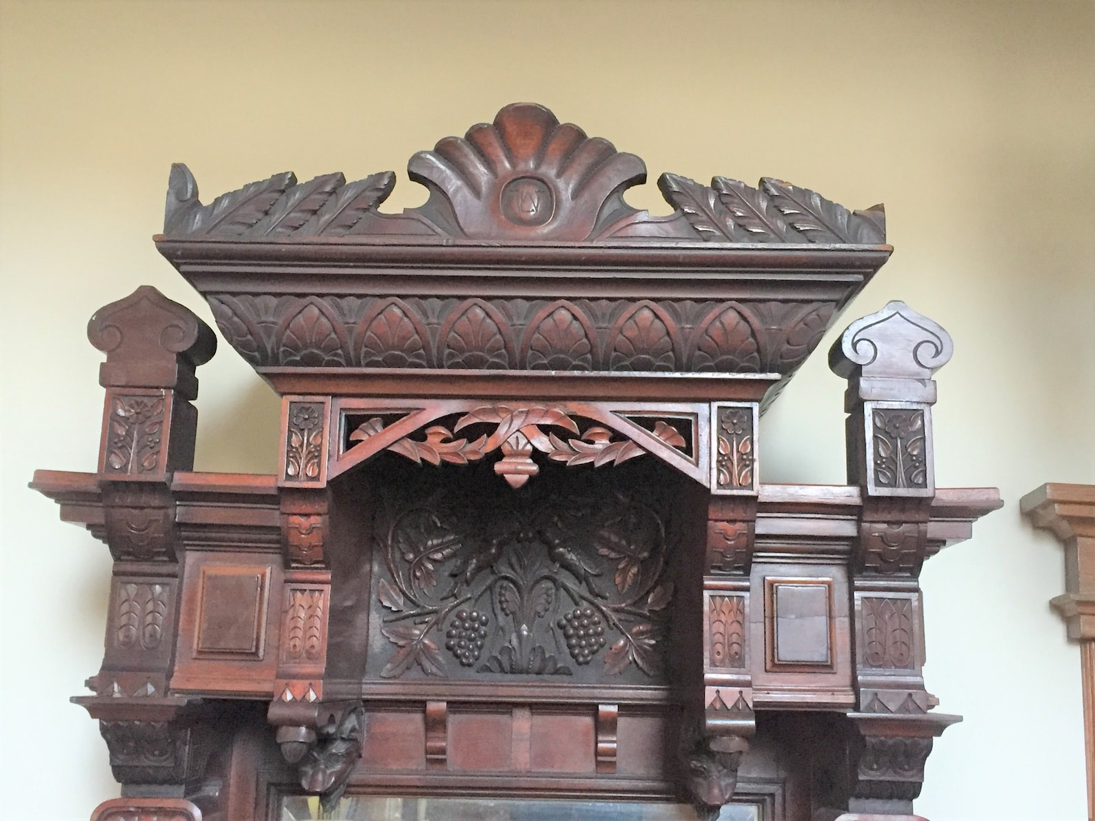 Antique Victorian Hall Stand Mirror OUTSTANDING | Etsy