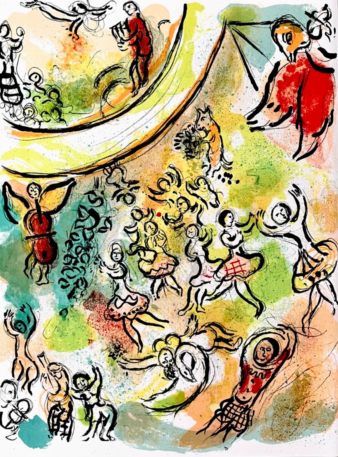 Marc Chagall C.1965 Paris Opera Ceiling Original Limited Edition Color ...