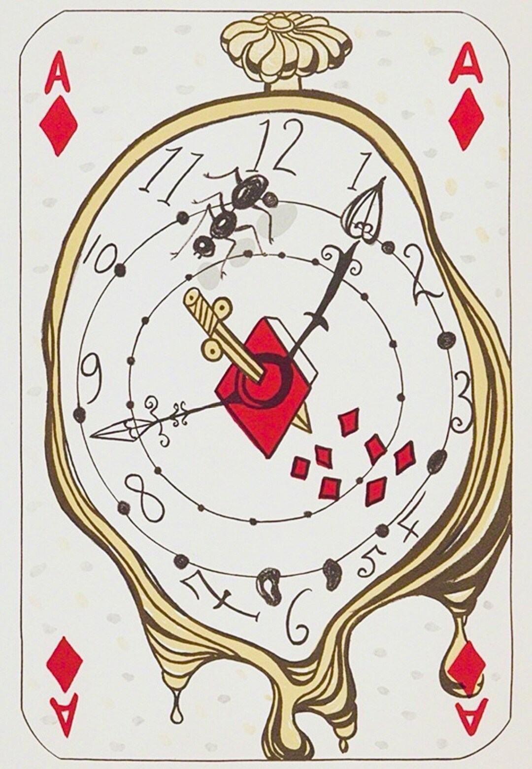 Salvador Dali 1972 Playing Cards Suite Ace of Diamonds - Etsy
