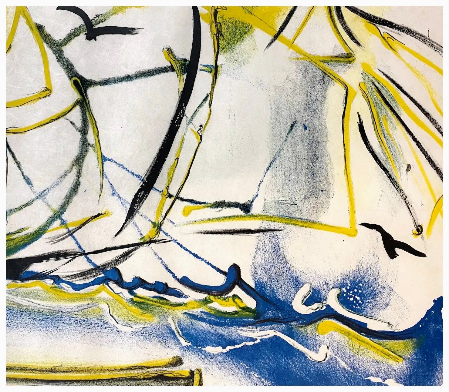 Salvador Dali 1971 American Yatching Scene Original Hand Signed Currier ...