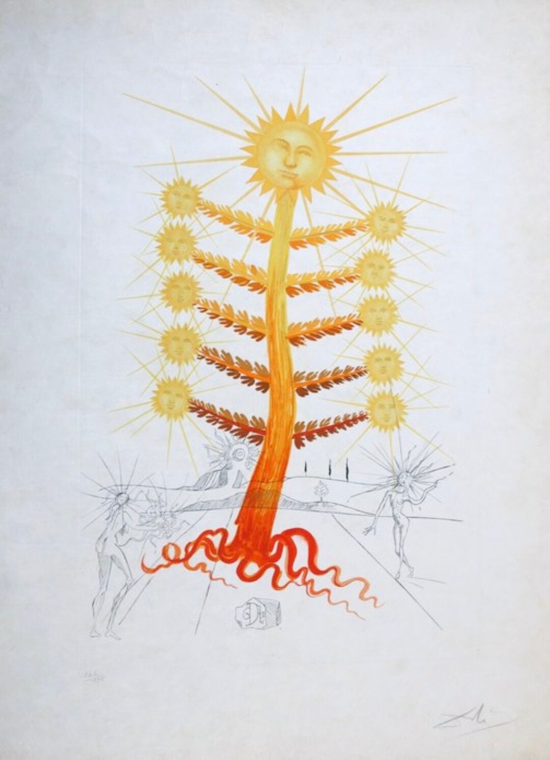 Salvador Dali : Flordali Sunflower Helianthus Solifer Hand Signed ...