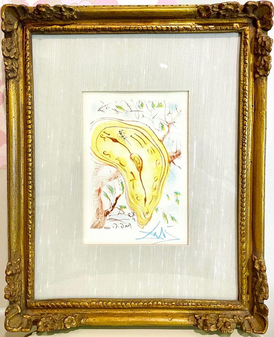 Salvador Dali C.1968 Melting Clock Soft Watch Original Signed Etching ...