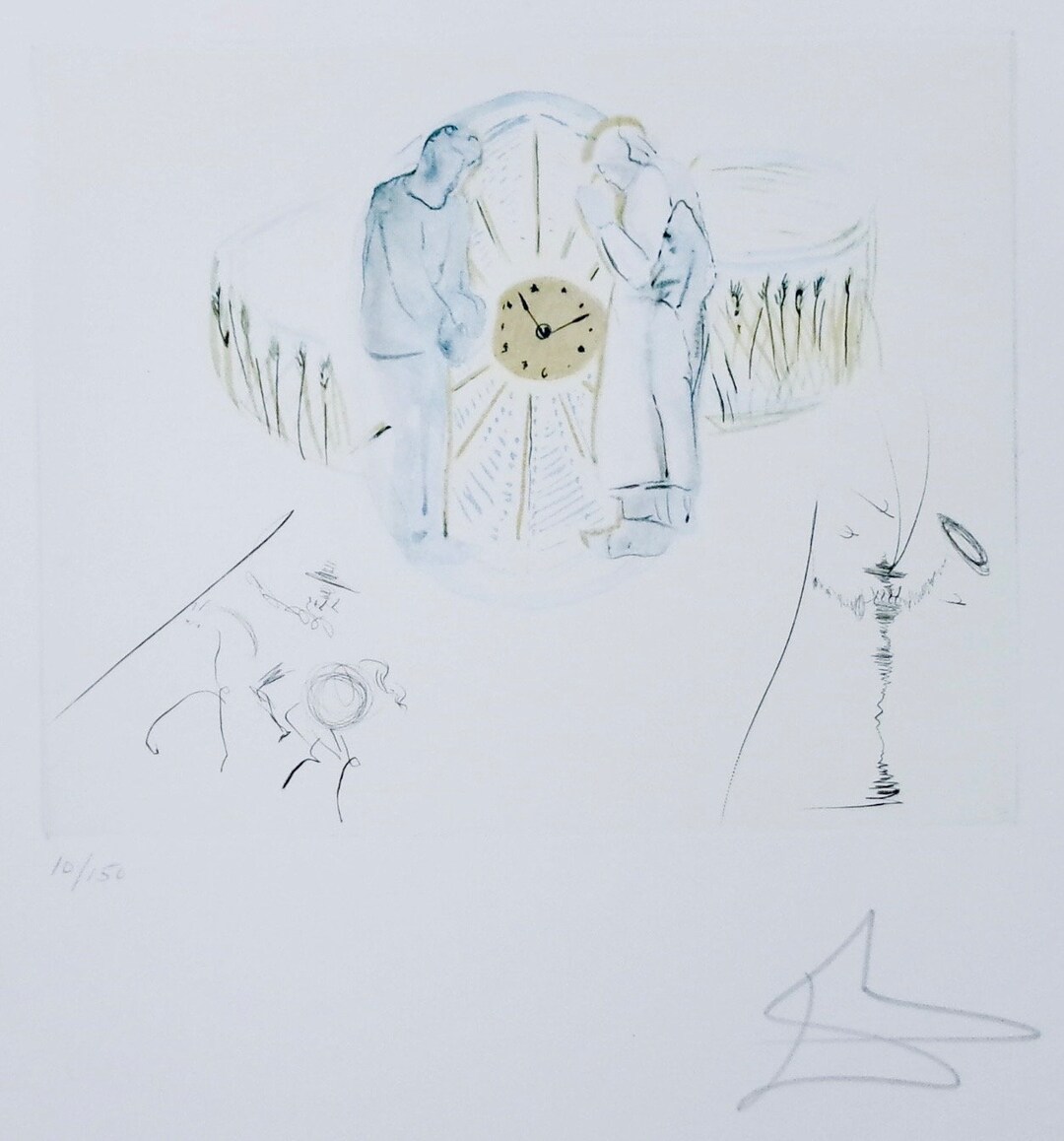 Salvador Dali C.1977 Reflections the Cycles of Life Suite Memory Clocks ...