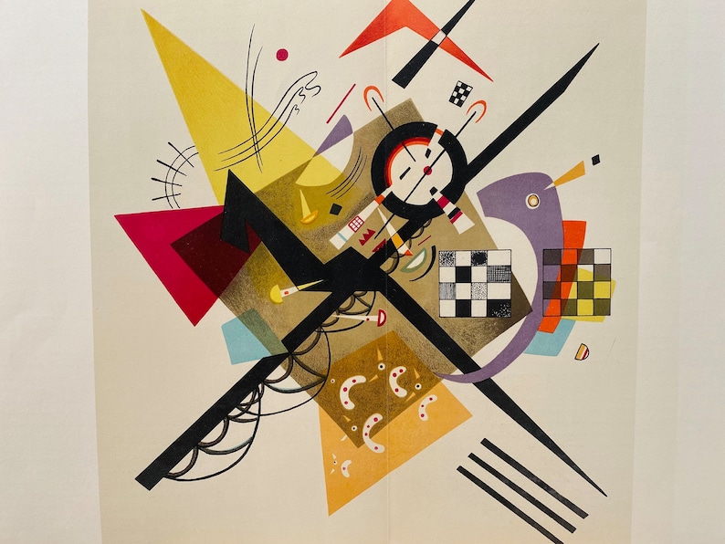 Wassily Kandinsky C1953 Fond Blanc White Composition Signed Original ...