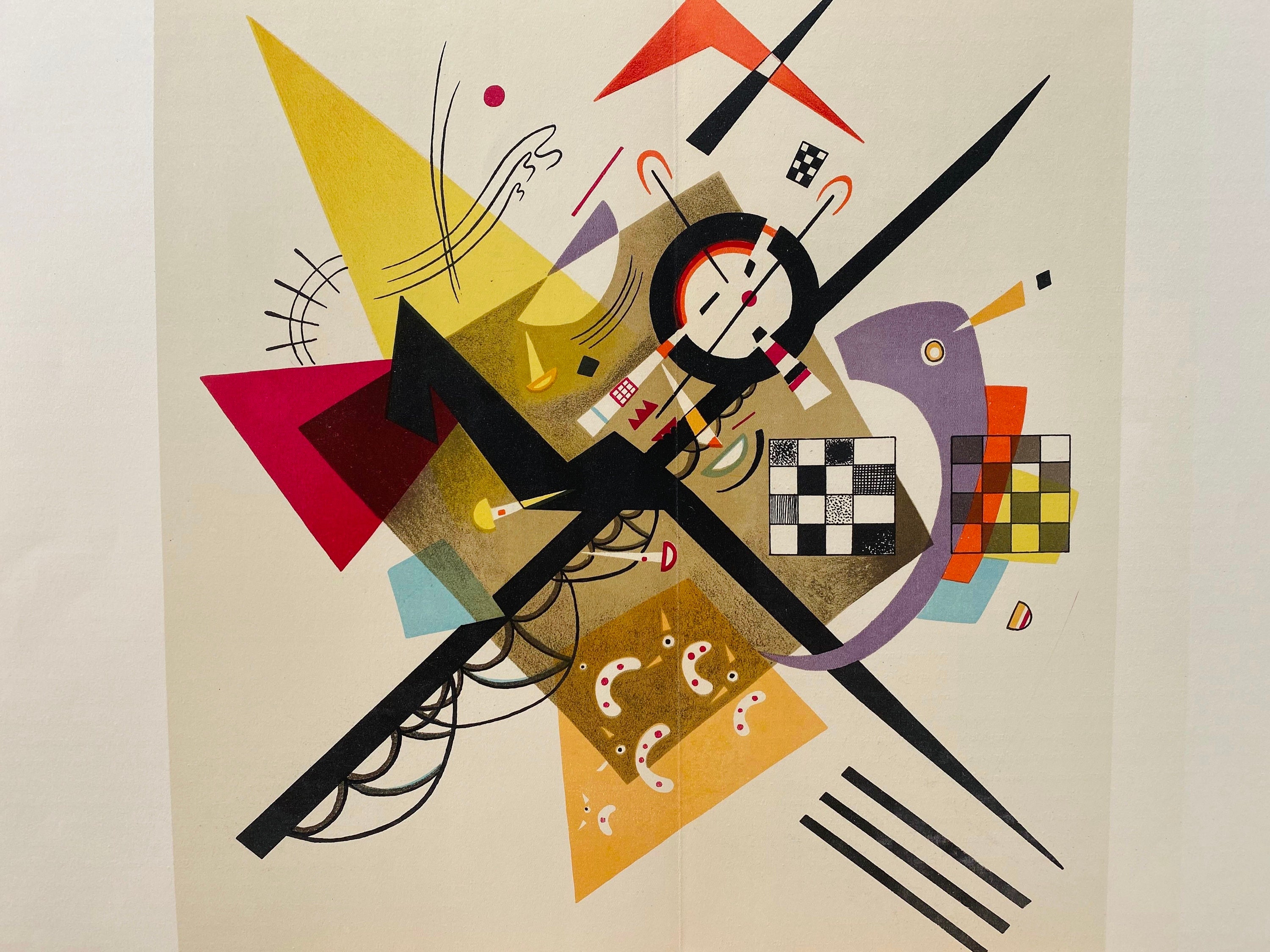 Wassily Kandinsky C1953 Fond Blanc White Composition Signed Original ...