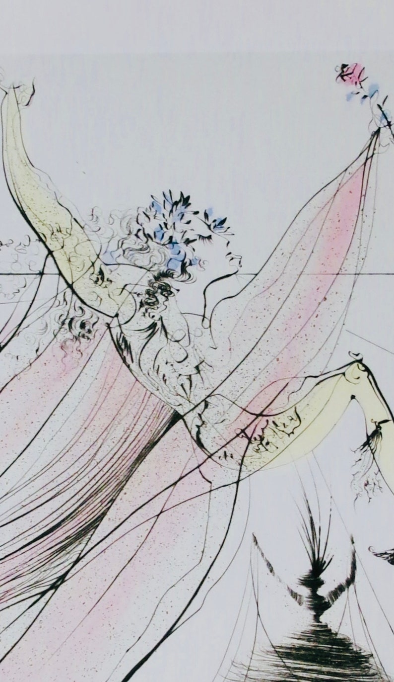 Salvador Dali C.1971 Terpsichore Muse of Dance Hand Signed Etching ...