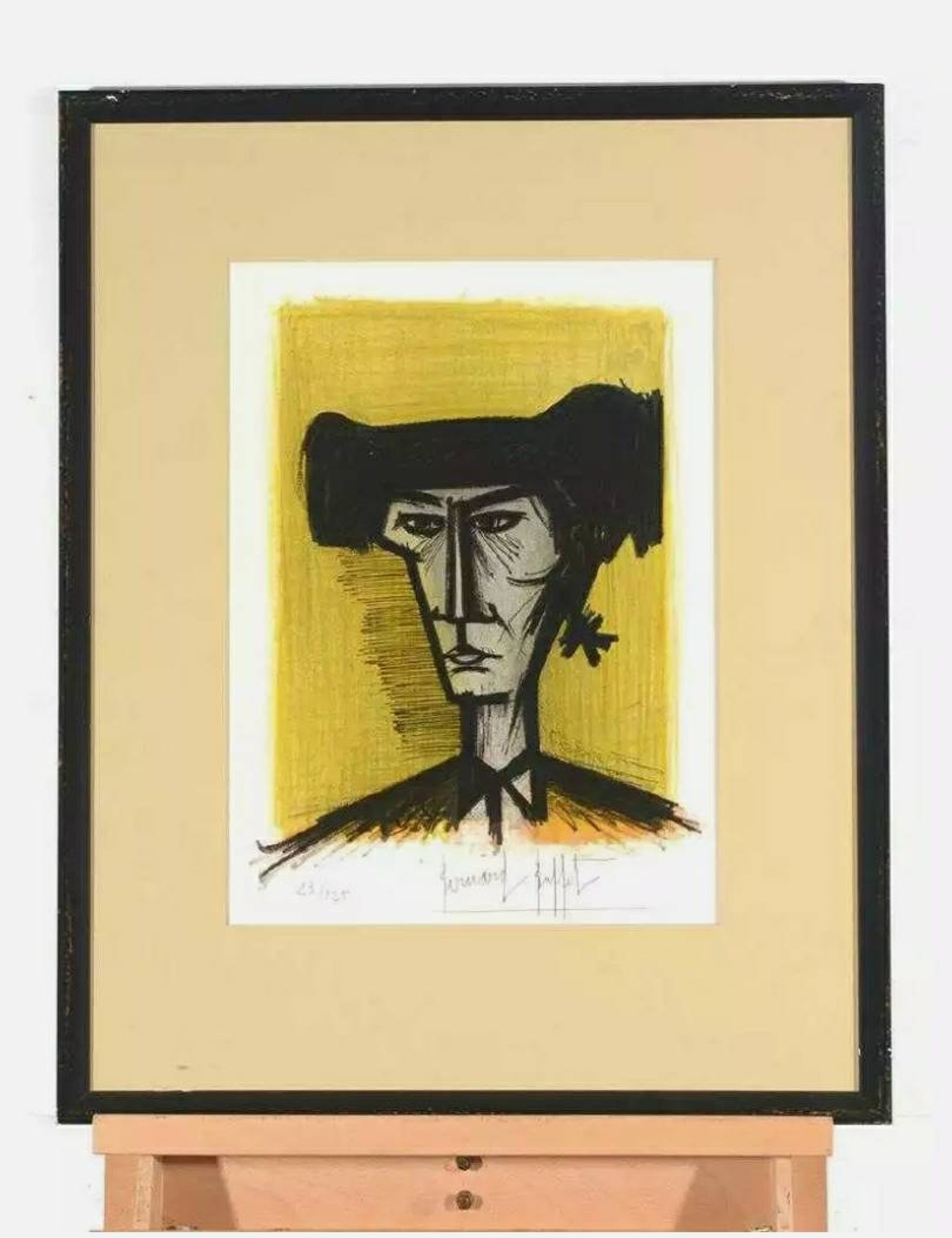 Bernard Buffet C.1968 Toreador Torero Bullfighter Hand Signed Original ...