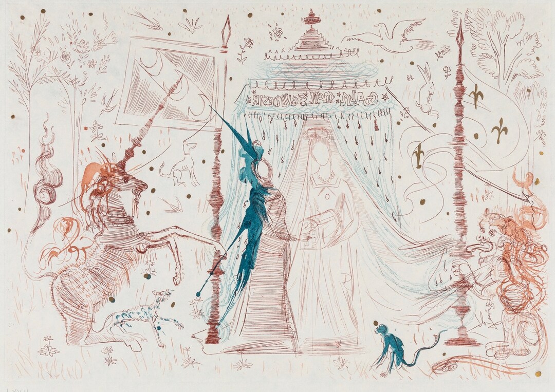 Salvador Dali C.1965 Gala Mon Seul Desir My Only Des Hand Signed ...