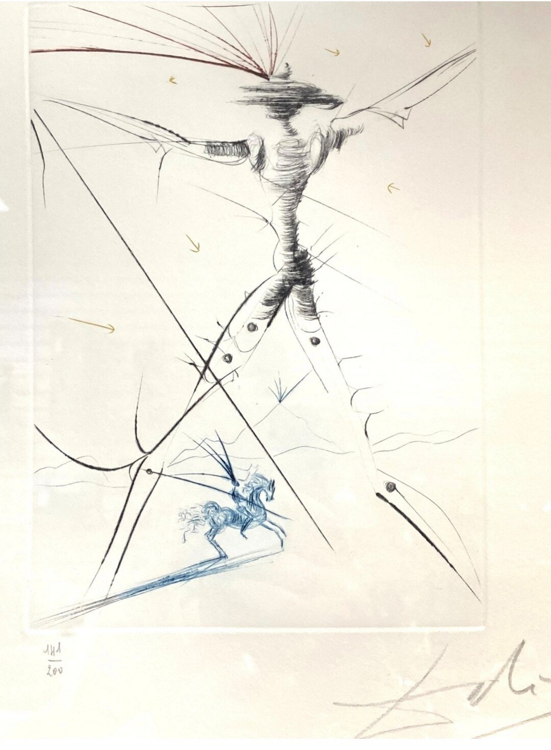Salvador Dali Le Petit Chevalier the Little Knight Don Quixote Hand ...