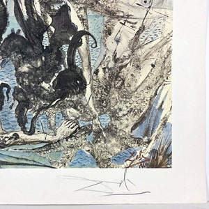 Salvador Dali C.1965 Triumph of the Sea Original Hand Signed Rare ...