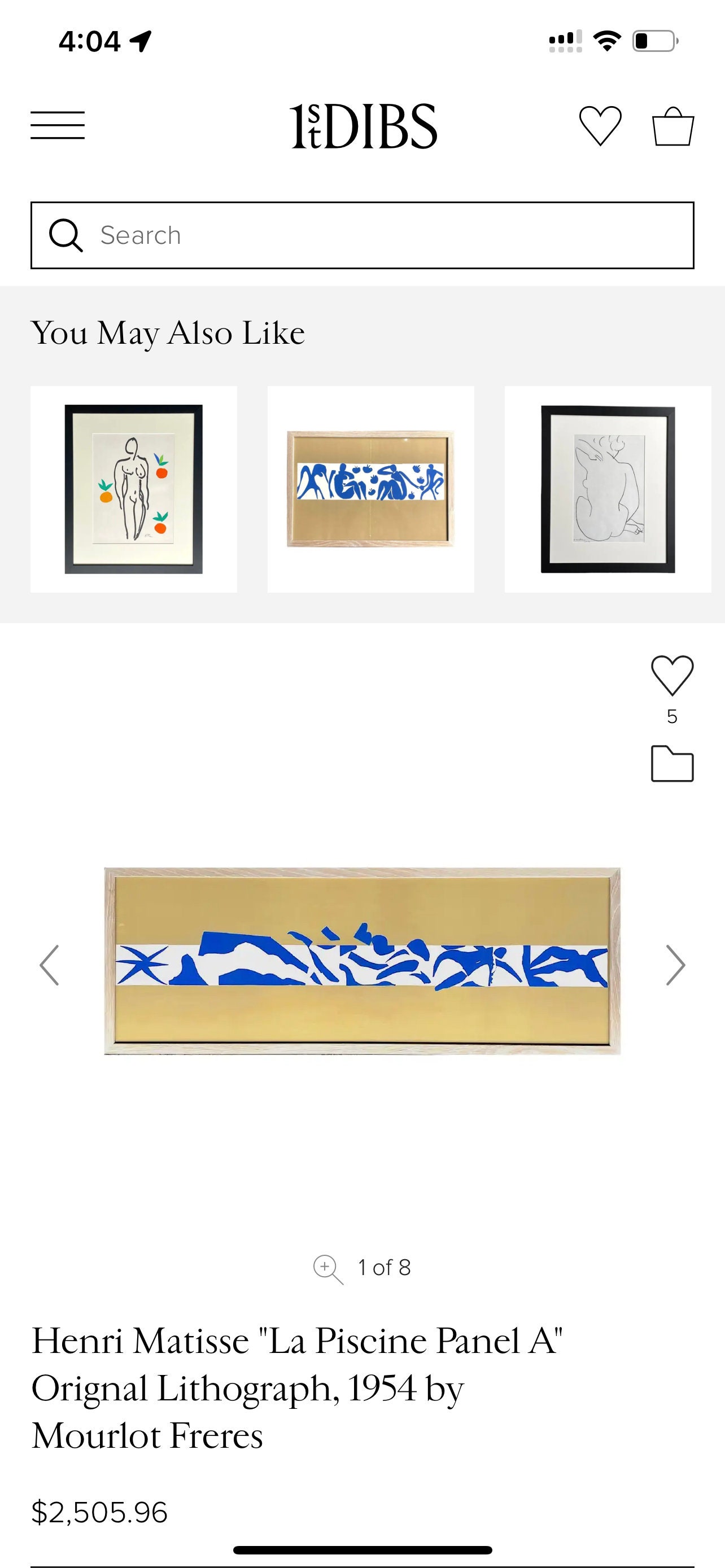 Henri Matisse C.1958 La Piscine I Swimming Pool Original Large ...
