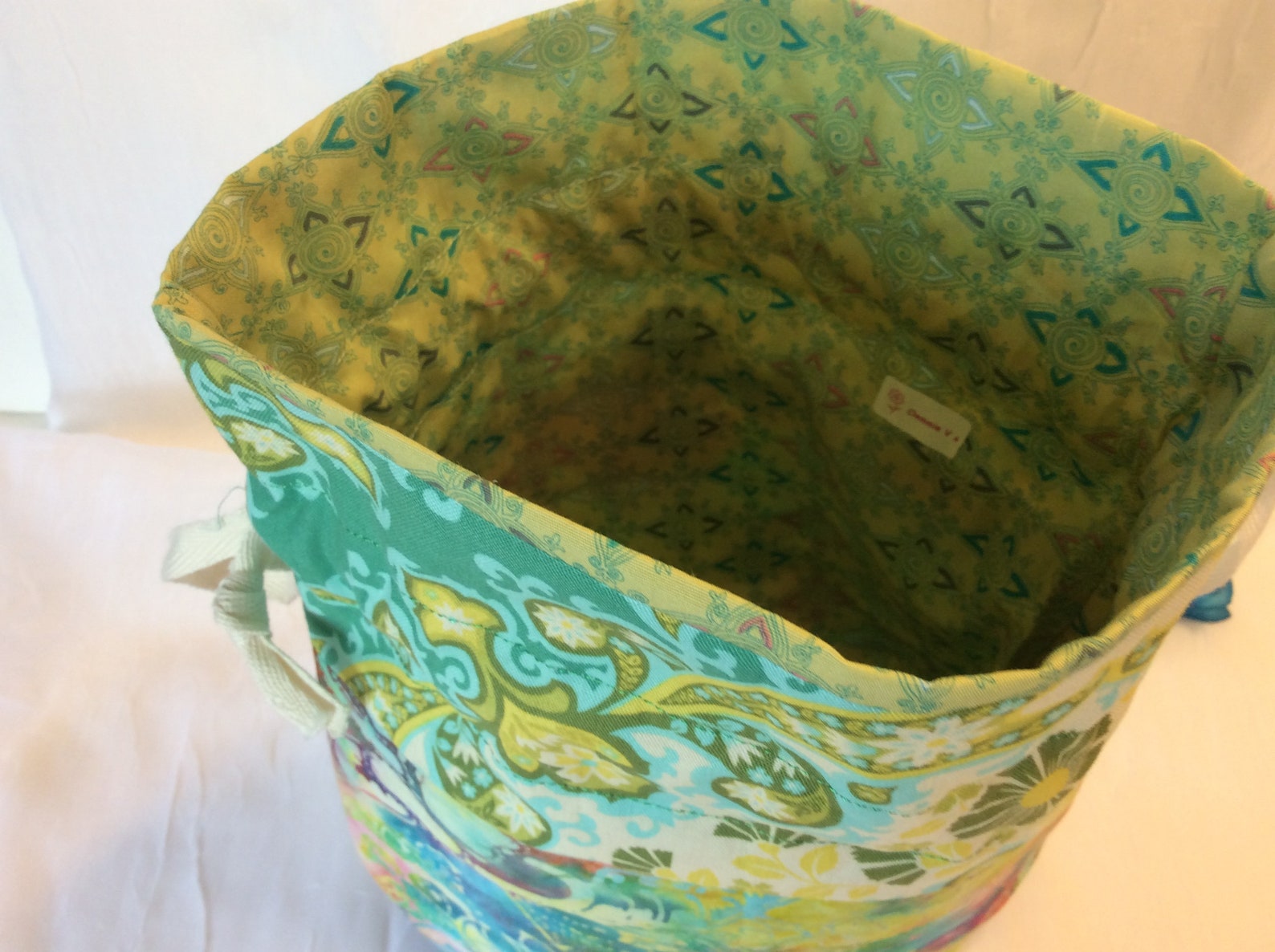 Drawstring Bag Country Chic Bag - Etsy