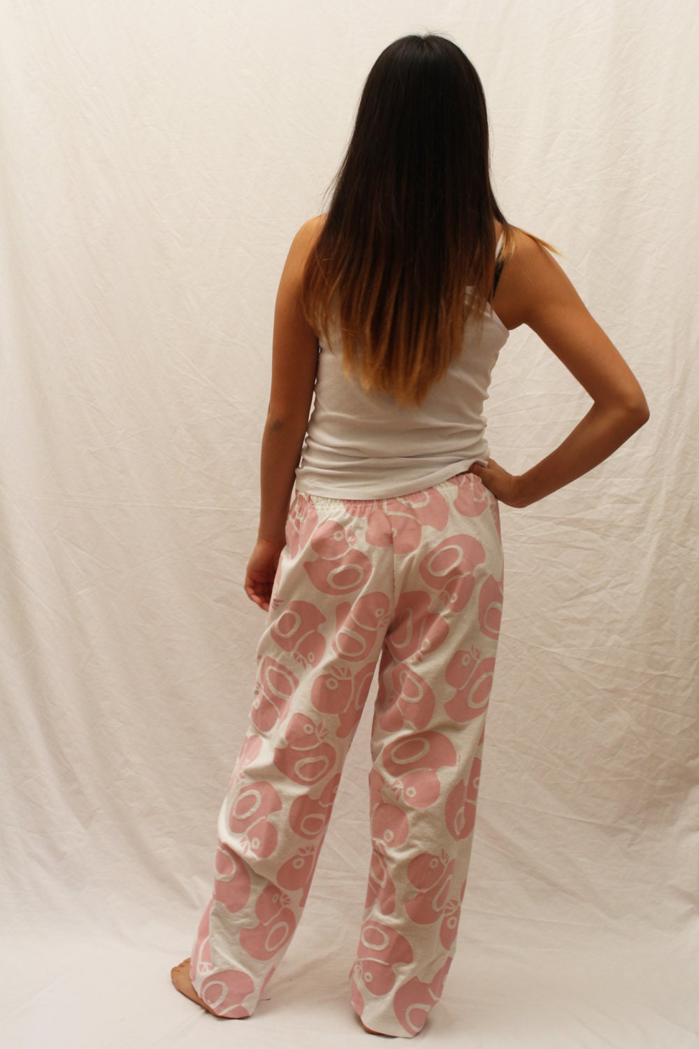 Rubber Duckie - Baby Pink - Winter Pyjama Pants - Etsy