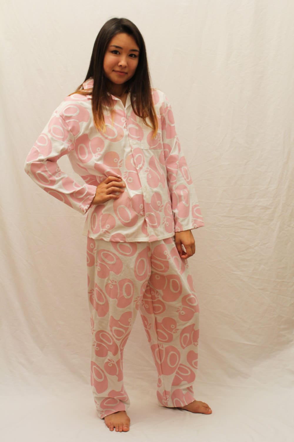 Rubber Duckie Baby Pink Winter Pyjamas - Etsy