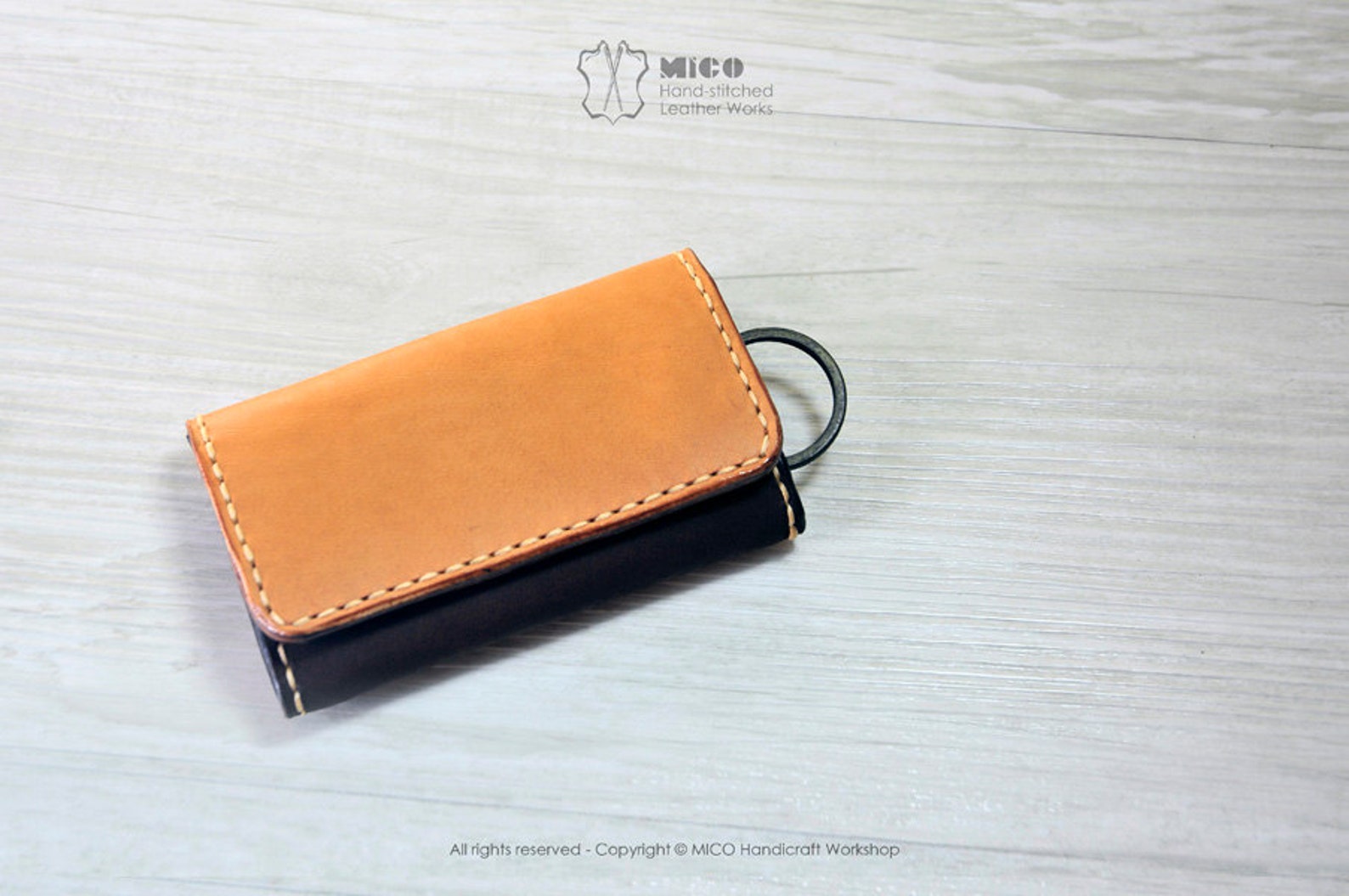 MICO Leather Key Case /key Holder - Etsy