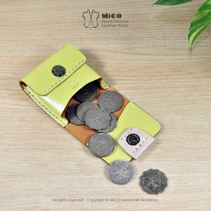 MICO Leather Coin Purse / Coin Case / Coin Pouch - Etsy