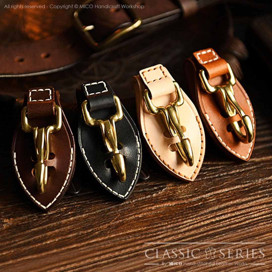 MICO Handicraft Hand-stitched Cowhide Leather Anti-lost Keychain Work ...